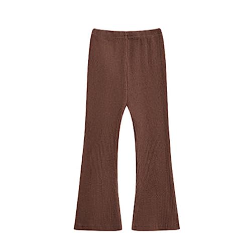 Baby Girl Fleece Pants Toddler Girls Fashion Pants Strap Bell Bottoms Pant Leggings Autumn Winter Casual (A, 7-8 Years)