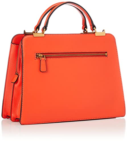 GUESS Womens Kristle Girlfriend Satchel, Flame, One Size US
