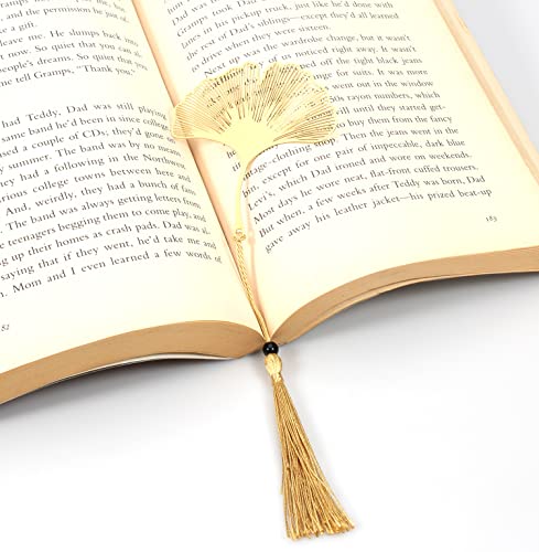 Tueascallk Metal Leaf Tassel Bookmarks - As The Best Gift