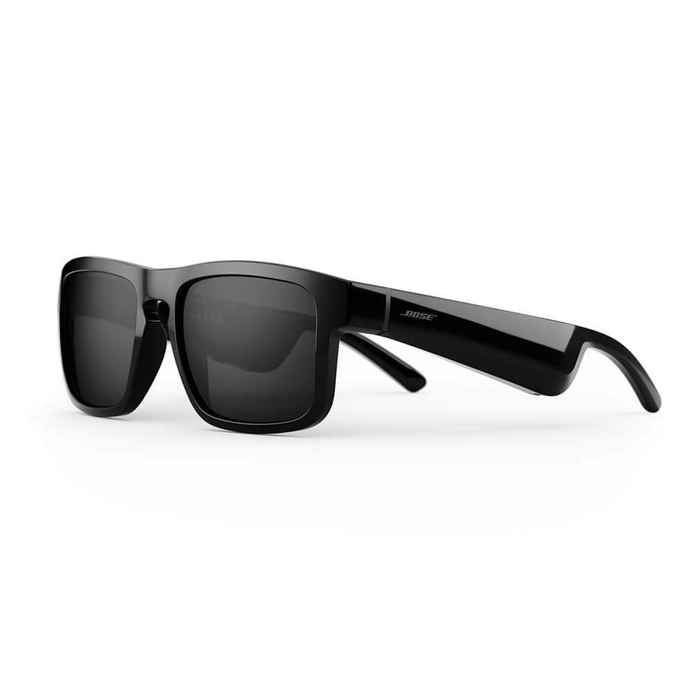 Bose Frames Tenor, Smart Glasses, Bluetooth Audio Sunglasses, with Open Ear Headphones, Rectangular, Black, 55 mm
