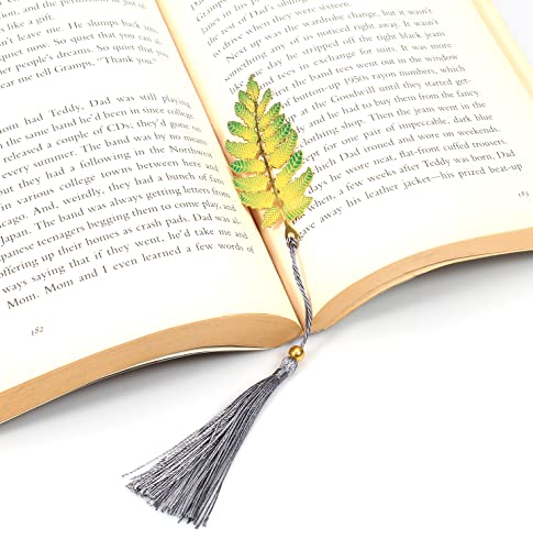 Tueascallk Metal Leaf Tassel Bookmarks - As The Best Gift