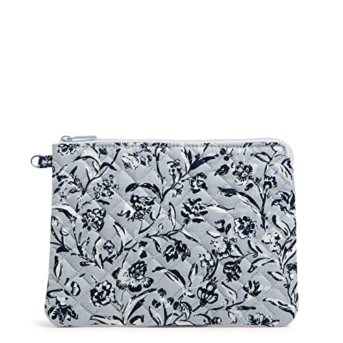 Vera Bradley Women's Cotton Grand Tote Bag, Perennials Gray - Recycled Cotton, One Size