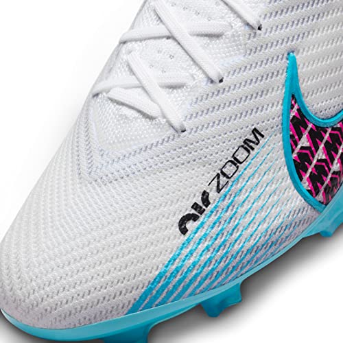 Nike Zoom Superfly 9 Elite FG Mens Football Boots DJ4977 Soccer Cleats (UK 8 US 9 EU 42.5, White Baltic Blue Pink Blast 146)