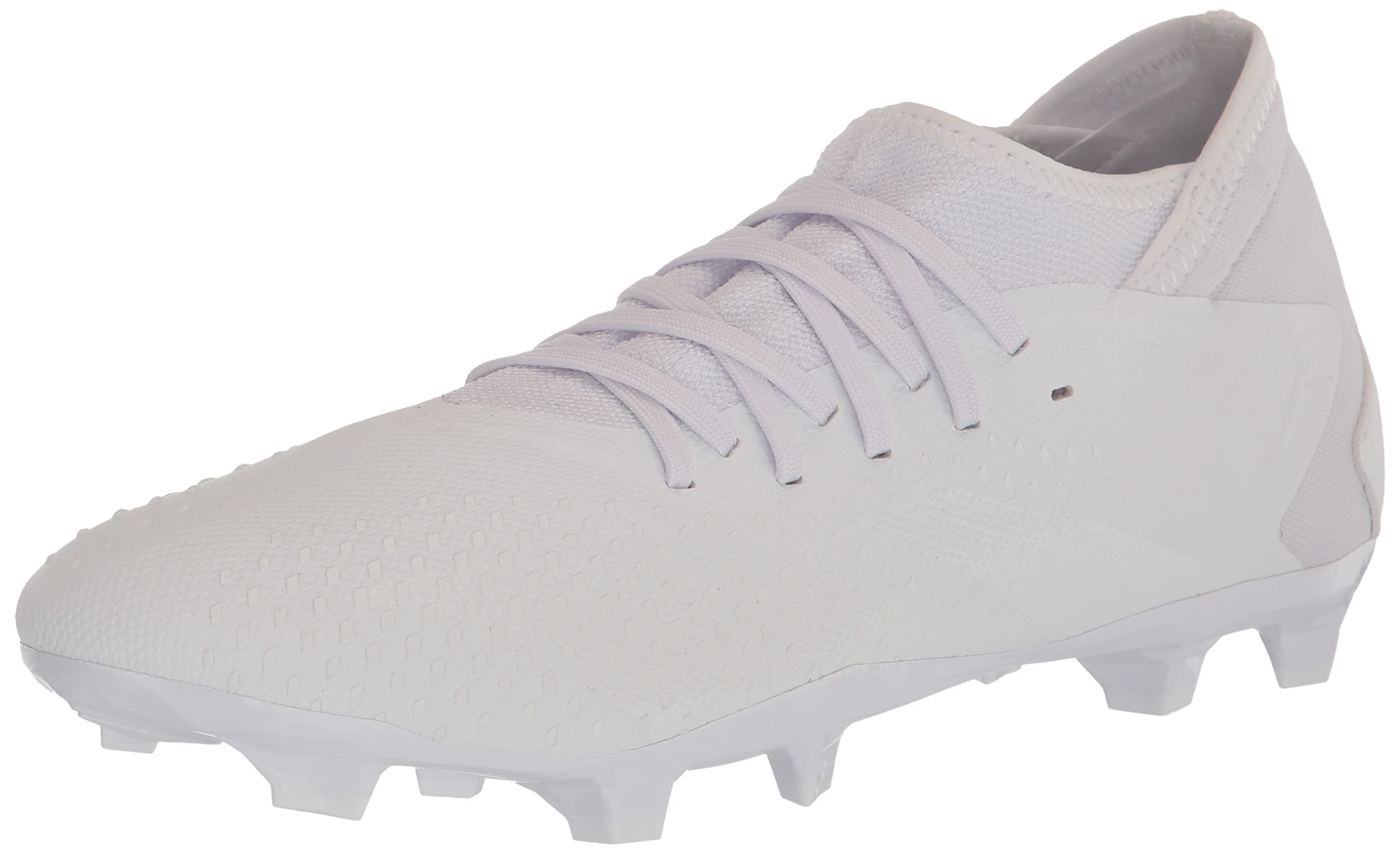 adidas Unisex Predator Accuracy.3 Firm Ground Soccer Shoe, White/White/Black, 8.5 US Men