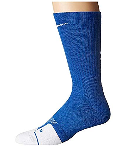 Nike Elite 1.5 Team Crew Sock Royal Blue/White/White LG (Men's Shoe 8-12, Women's Shoe 10-13)