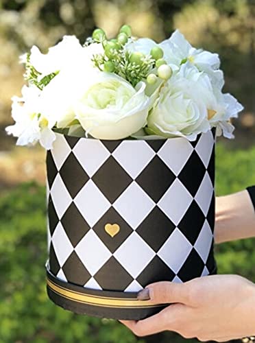 UNIKPACKAGING Premium Quality Round Flower Box, Gift Boxes for Luxury Flower and Gift Arrangements, Set of 3 pcs, with Lids, Size (S/M/L) (Just For You)
