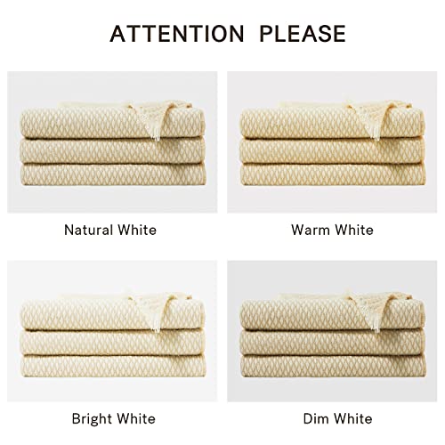 ZonLi Soft Throw Blanket for Couch, 50"x60" Weave Blanket with Tassels & Diamond Pattern,Soft Lightweight Shawl Blanket Decoration Blanket for Living Room, Sofa, Bed