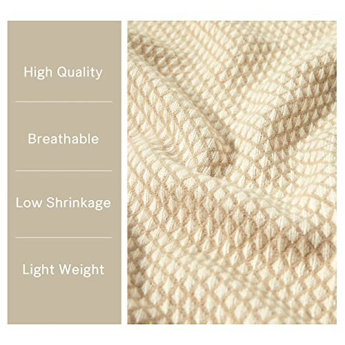 ZonLi Soft Throw Blanket for Couch, 50"x60" Weave Blanket with Tassels & Diamond Pattern,Soft Lightweight Shawl Blanket Decoration Blanket for Living Room, Sofa, Bed