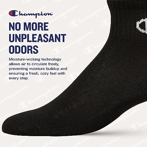 Champion Boys Socks and Girls Socks 12 Pair Crew Low Cut No Show Ankle Quarter Socks for Girls