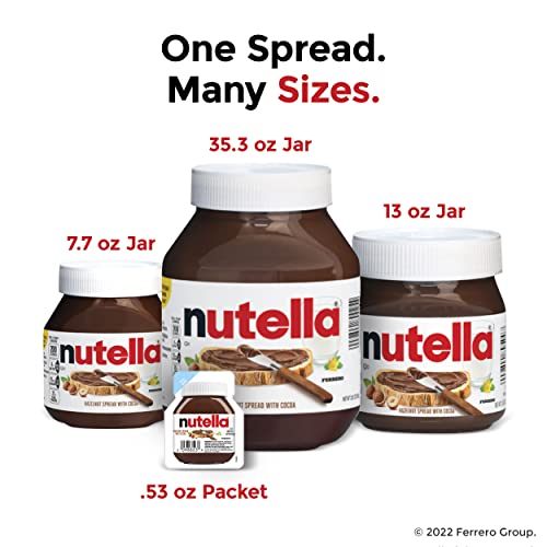 Nutella Hazelnut Spread with Cocoa for Breakfast, Great for Easter Baking, 35.3 oz Jar