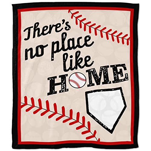 Love Baseball Soft Blanket Warm Cozy Throw Blanket Lightweight Home Blankets Bed Couch Sofa 50"X40"