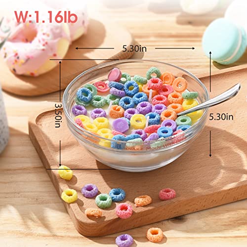Cereal Candle Bowl - Vanilla Scented Food Candles - Cute Candles for Cool Gifts - 3 Wicks Cereal Candles for Best Burn - Cereal Bowl Candle with Spoon - Cool Candles