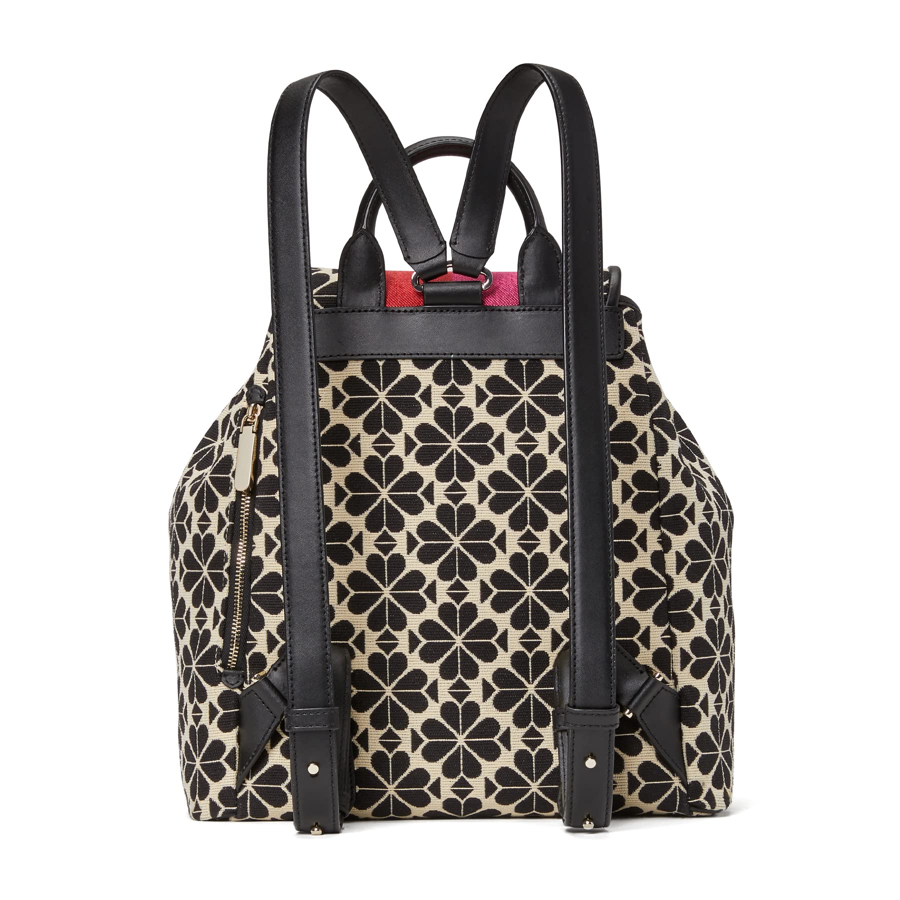 Kate Spade New York Spade Flower Jacquard Stripe Synch Medium Flap Backpack Cream Multi One Size