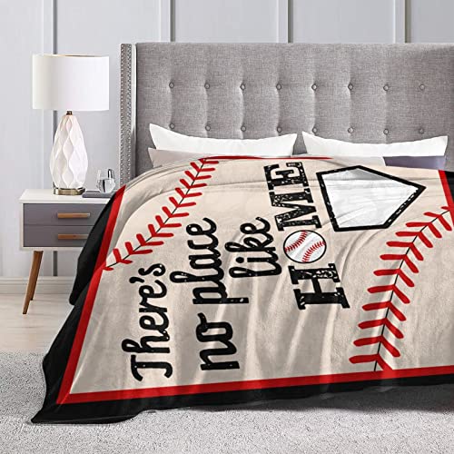Love Baseball Soft Blanket Warm Cozy Throw Blanket Lightweight Home Blankets Bed Couch Sofa 50"X40"