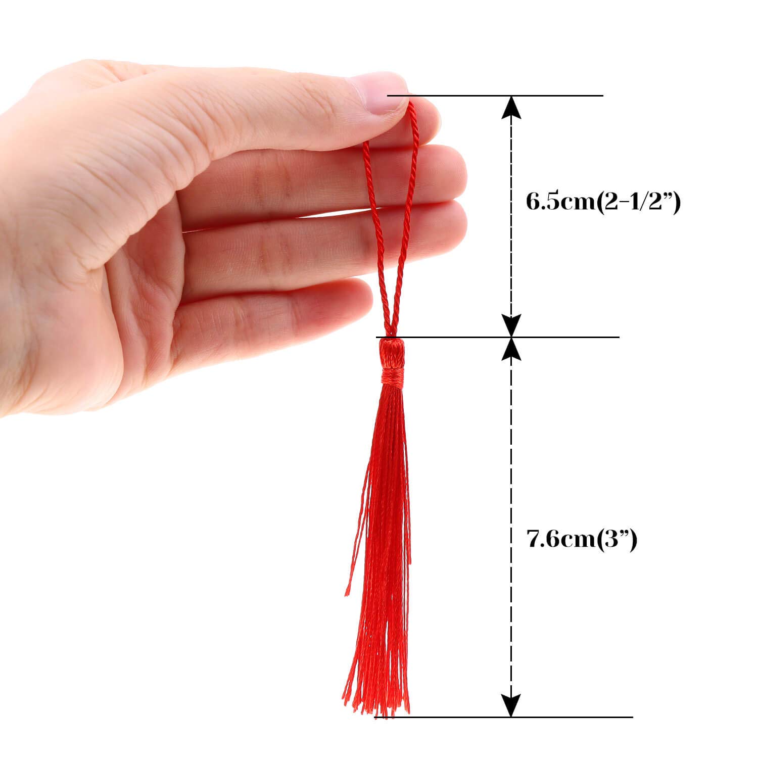 Tassels, Cridoz 120Pcs Bookmark Tassels Silky Handmade Soft Craft Mini Tassels with Loops for Bookmarks, Crafts and Jewelry Making, 30 Colors