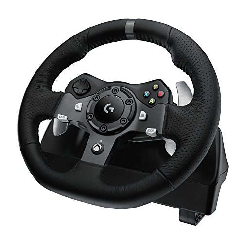Logitech G920 Driving Force Racing Wheel for Xbox One and PC - Cable - USB - Xbox One, PC (Renewed)