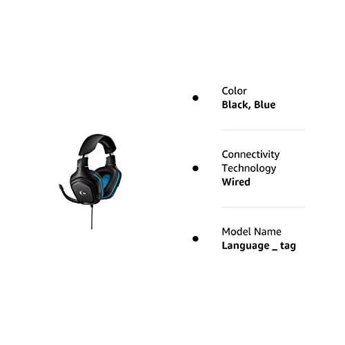 Logitech G432 DTS:X 7.1 Surround Sound Wired PC Gaming Headset (Leatherette) (Renewed)