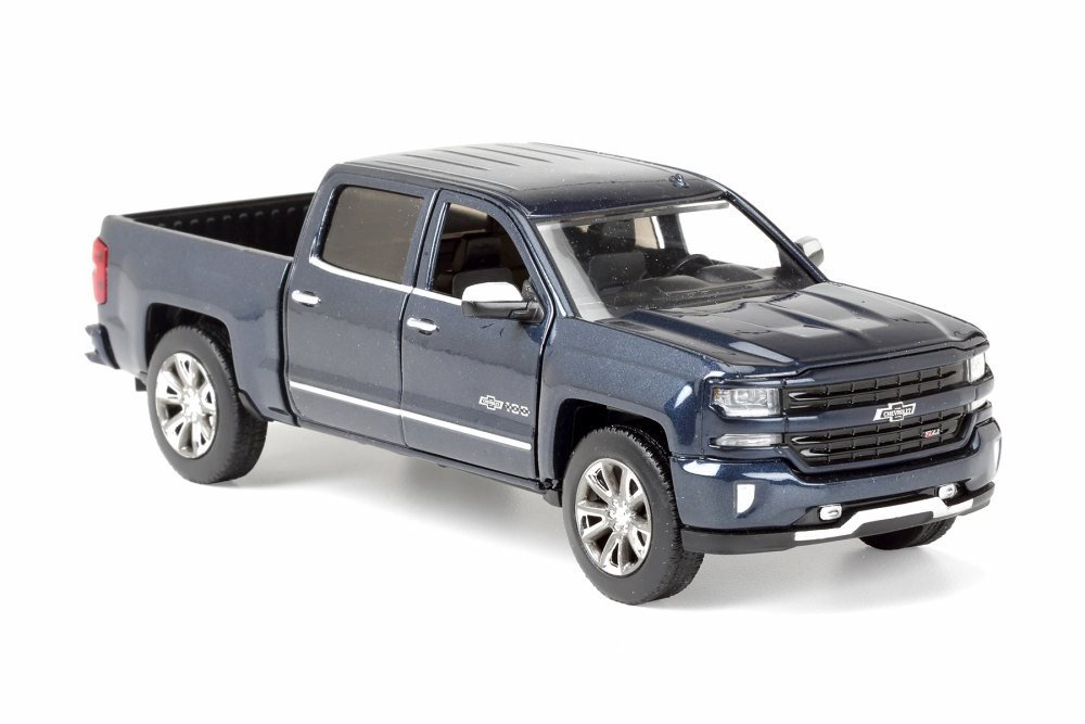 Motor Max 2018 Chevy Silverado Pick-Up Truck (Centennial Edition), Steel Blue 79353BU - 1/27 Scale Diecast Model Toy Car