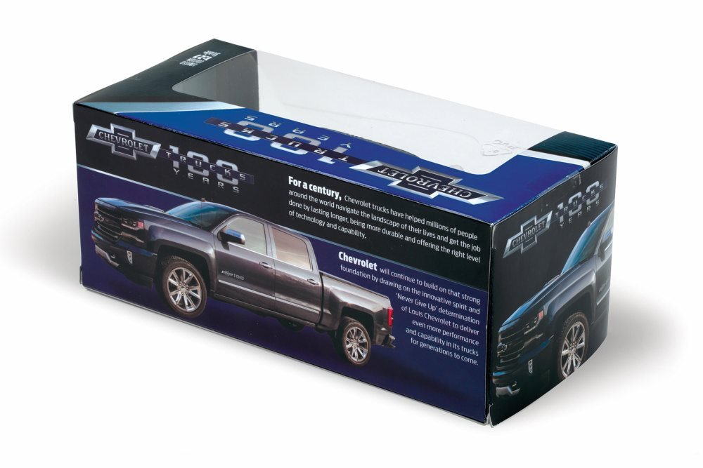 Motor Max 2018 Chevy Silverado Pick-Up Truck (Centennial Edition), Steel Blue 79353BU - 1/27 Scale Diecast Model Toy Car