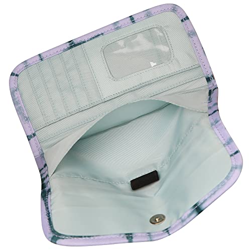 KAVU Mondo Spender Trifold Wallet Clutch Travel Organizer - Ocean Dye
