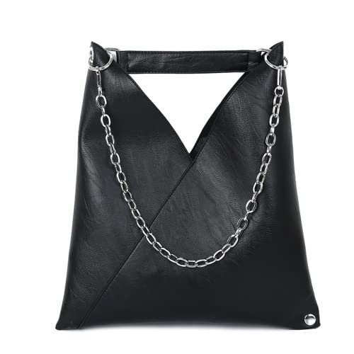 Leather Handbags for Women Luxury Handbags Women Bags Large Capacity Tote Bag Shoulder Bags (Black,30cm)