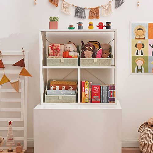 GRANNY SAYS Bundle of 1-Pack Hanging Shelves & 3-Pack Trapezoid Storage Bins