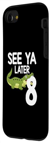 iPhone SE (2020) / 7 / 8 8th Birthday Alligator Birthday Party 8 Year Old Kids Case