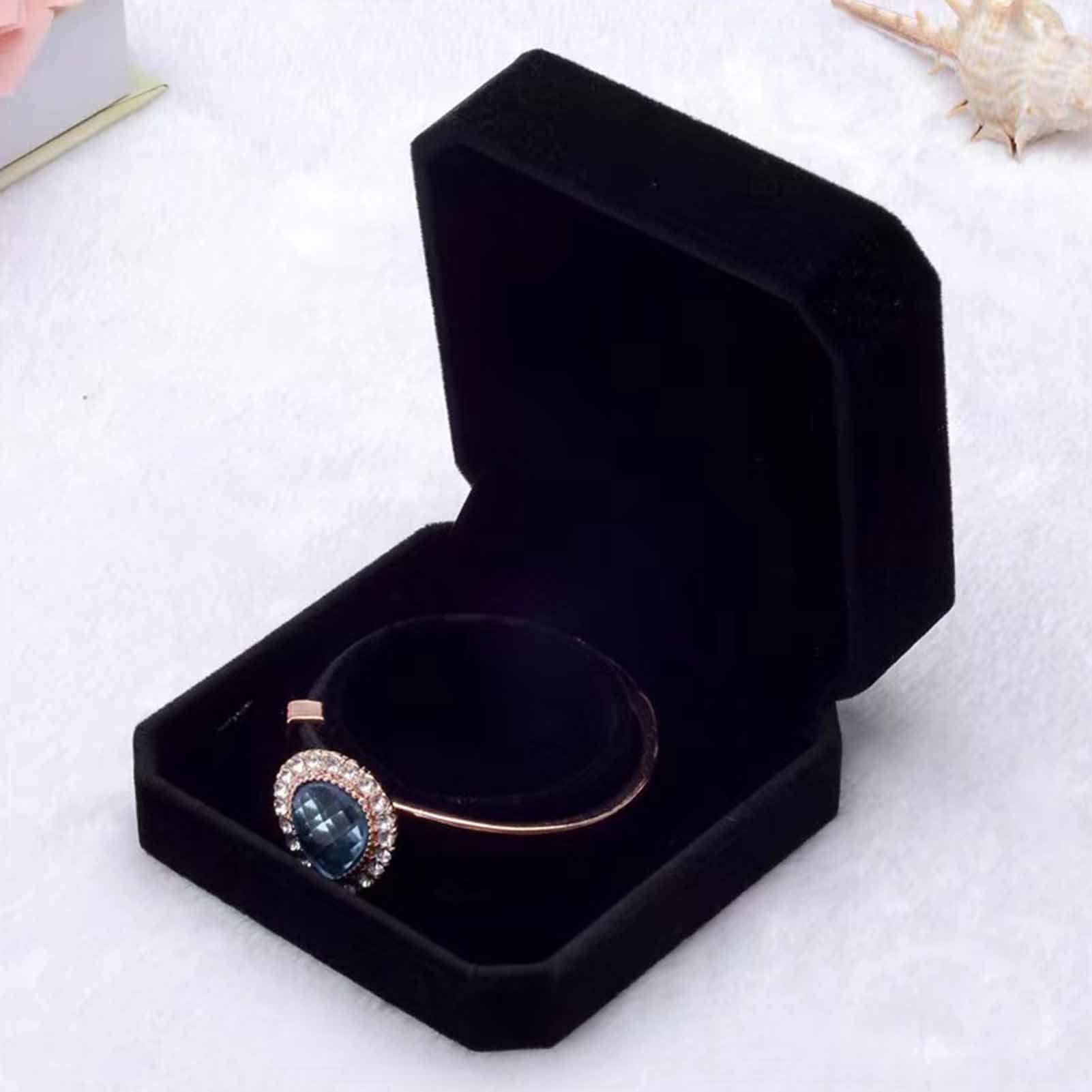 FAYADA Bangle gift box velvet Black Bracelet Gift Box Display Jewelry Storage Box Jewelry Storage Case for Wedding, Proposal, Birthday and Anniversary
