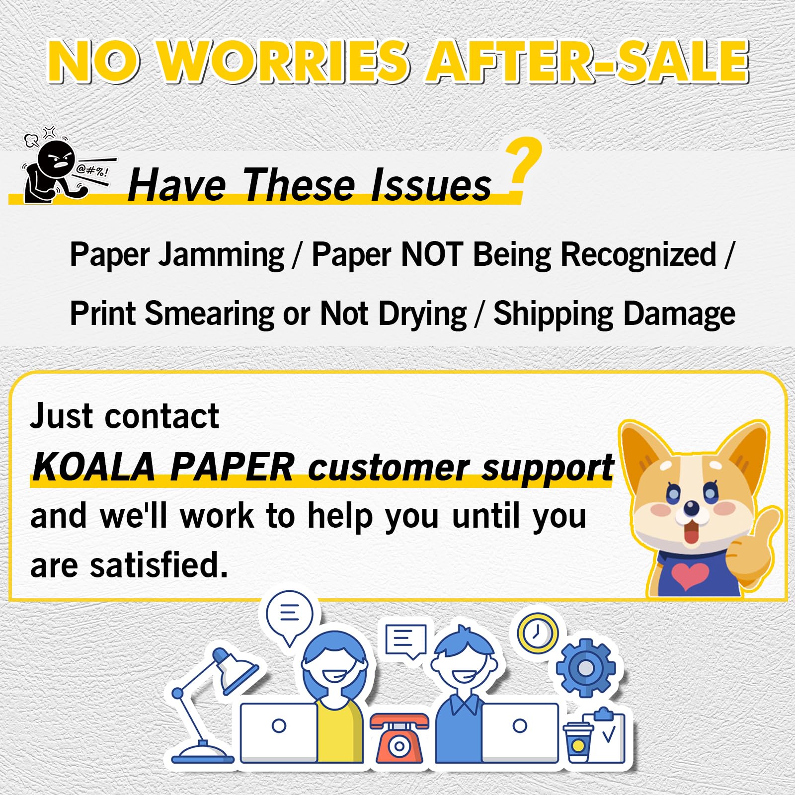 Koala Printable Clear Sticker Paper - ONLY for Laser Printer - 8.5x11 Inch 20 Sheets Full Sheet 100% Transparent Label Paper for DIY Personalized Decals, Labels