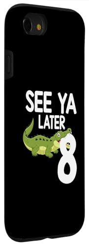 iPhone SE (2020) / 7 / 8 8th Birthday Alligator Birthday Party 8 Year Old Kids Case