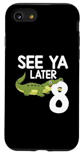 iPhone SE (2020) / 7 / 8 8th Birthday Alligator Birthday Party 8 Year Old Kids Case