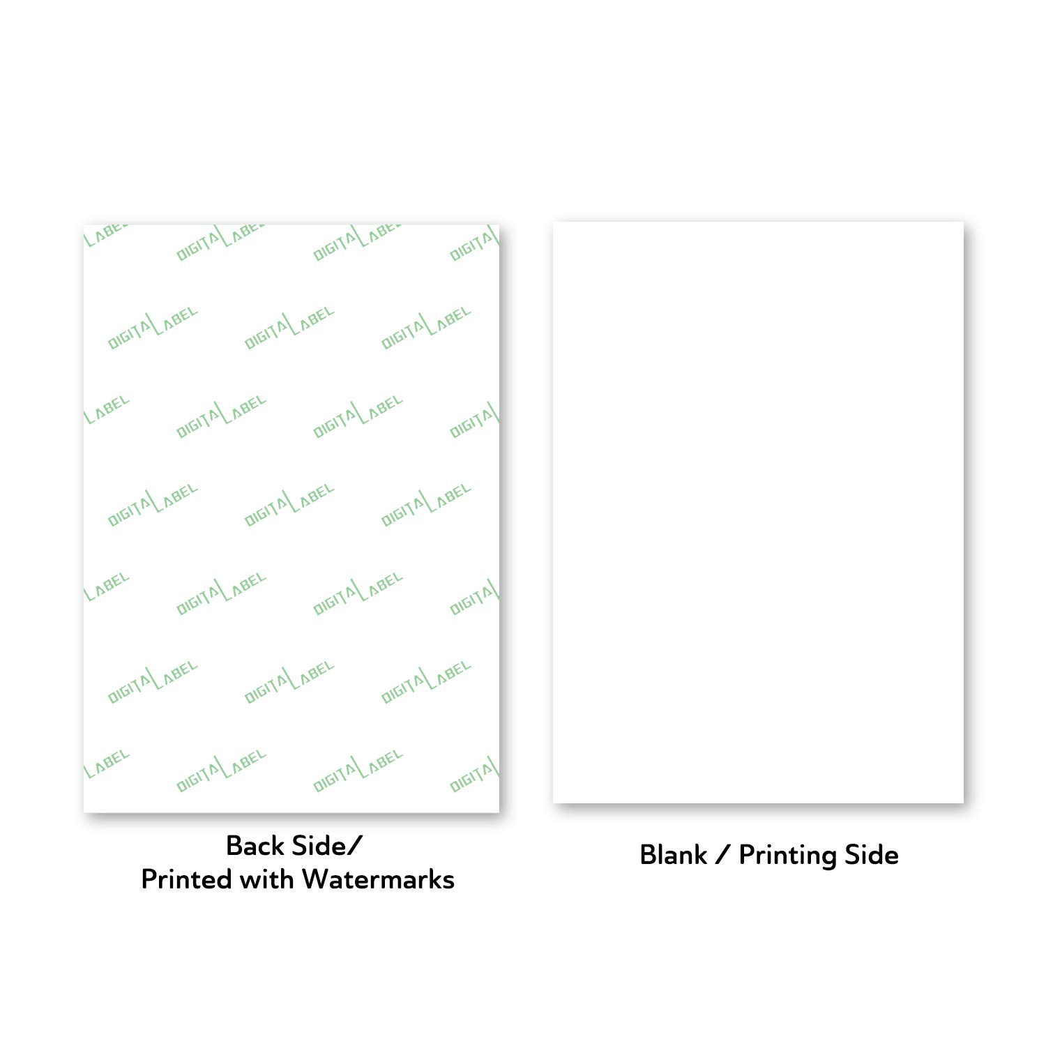 Koala Printable Clear Sticker Paper - ONLY for Laser Printer - 8.5x11 Inch 20 Sheets Full Sheet 100% Transparent Label Paper for DIY Personalized Decals, Labels