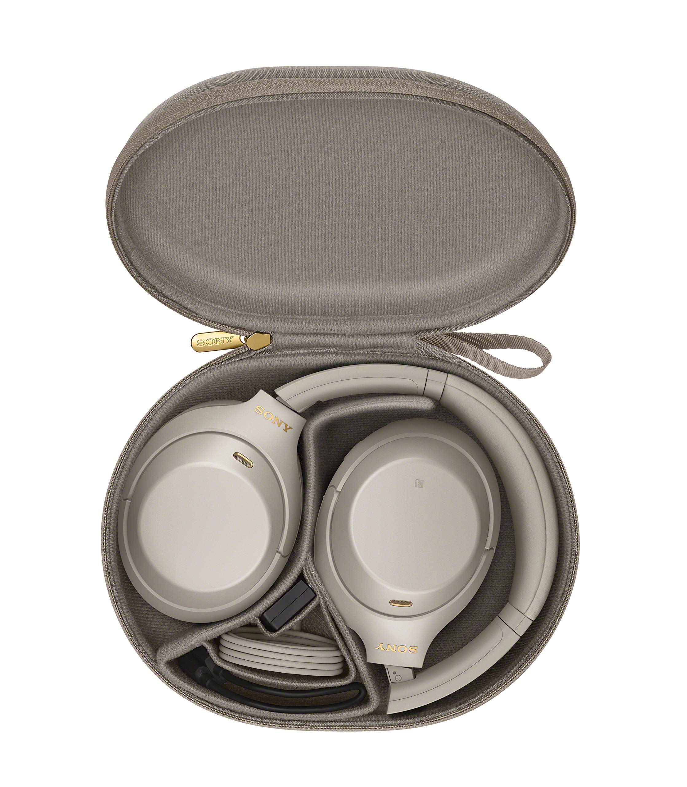 Sony WH-1000XM4 Wireless Premium Noise Canceling Overhead Headphones with Mic for Phone-Call and Alexa Voice Control, Silver
