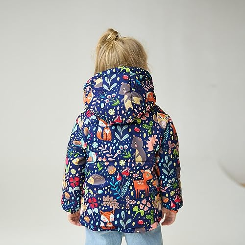 Girls Winter Coats Heavyweight Medium Length Warm Lightweight Packable Autumn and Winter Coat Cotton Shiny Jackets