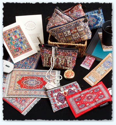 Oriental Carpet Woven Fabric Bookmark - Beige Collection - 3 bookmark designs - Beautiful, Elegant, Cloth Bookmarks! Best Gifts & Stocking Stuffers for Men,Women,Teachers & Librarians!