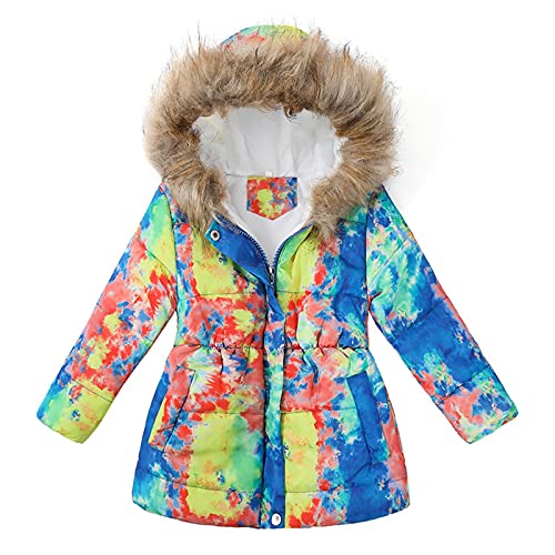Girls Little Long Quilted Padded Light Puffer Coat Hooded Windproof Outwear Down Coat Overcoat Cotton Shiny Jackets