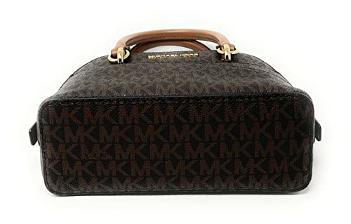 Michael Kors Jet Set Travel XS Dome Satchel Signature Brown PVC…