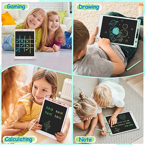 2PACK LCD Writing Tablet (Pink&Green),Toddler Drawing Board Toys for Kids Learning & Education,10in Erasable Drawing Doodle Board,Toddler Birthday Gift for Boys Girls 3 4 5 6 7 8 Year Old