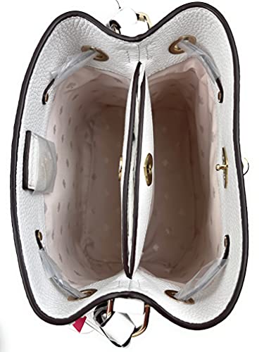 Kate Spade New York Marti Small Convertible Drawstring Bucket Bag (Stripe canvas)