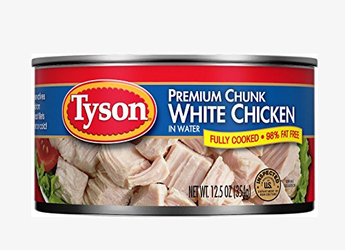 Tyson Premium White Chunk Chicken Breast In Water 12.5OZ (Pack of 24)