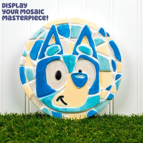 Bluey Paint Your Own Stepping Stone, Design 7 DIY Stepping Stone Art, Fun Stepping Stone Kit for Kids, Less Mess Paintable Stepping Stones Art Set, Great Summer Activity for Kids Ages 8, 9, 10, 11