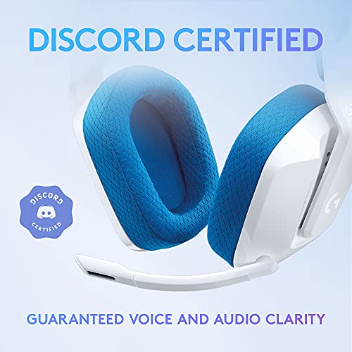 Logitech G335 Wired Gaming Headset, with Flip to Mute Microphone, 3.5mm Audio Jack, Memory Foam Earpads, Lightweight, Compatible with PC, Playstation, Xbox, Nintendo Switch β White (Renewed)