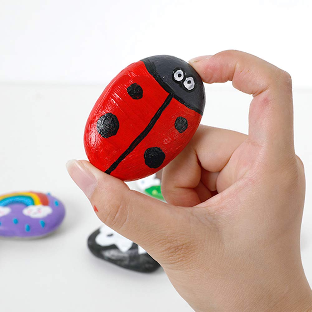 19PCS Mandala Dotting Tools Set with a Zipper Storage Bag for Painting Rocks, ABenkle Mandala Stencil Ball Stylus Paint Tray Set