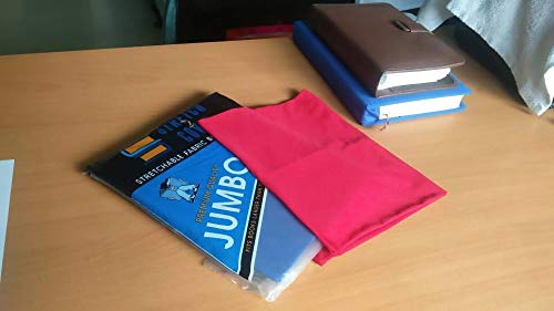 School Book Covers – 6 Frustration Free, Long Lasting Stretchable Fabric Jumbo Book Covers with 3 Post It Pads. Jumbo 9" x 12". Fit Textbooks. Perfect for School and Gifts.