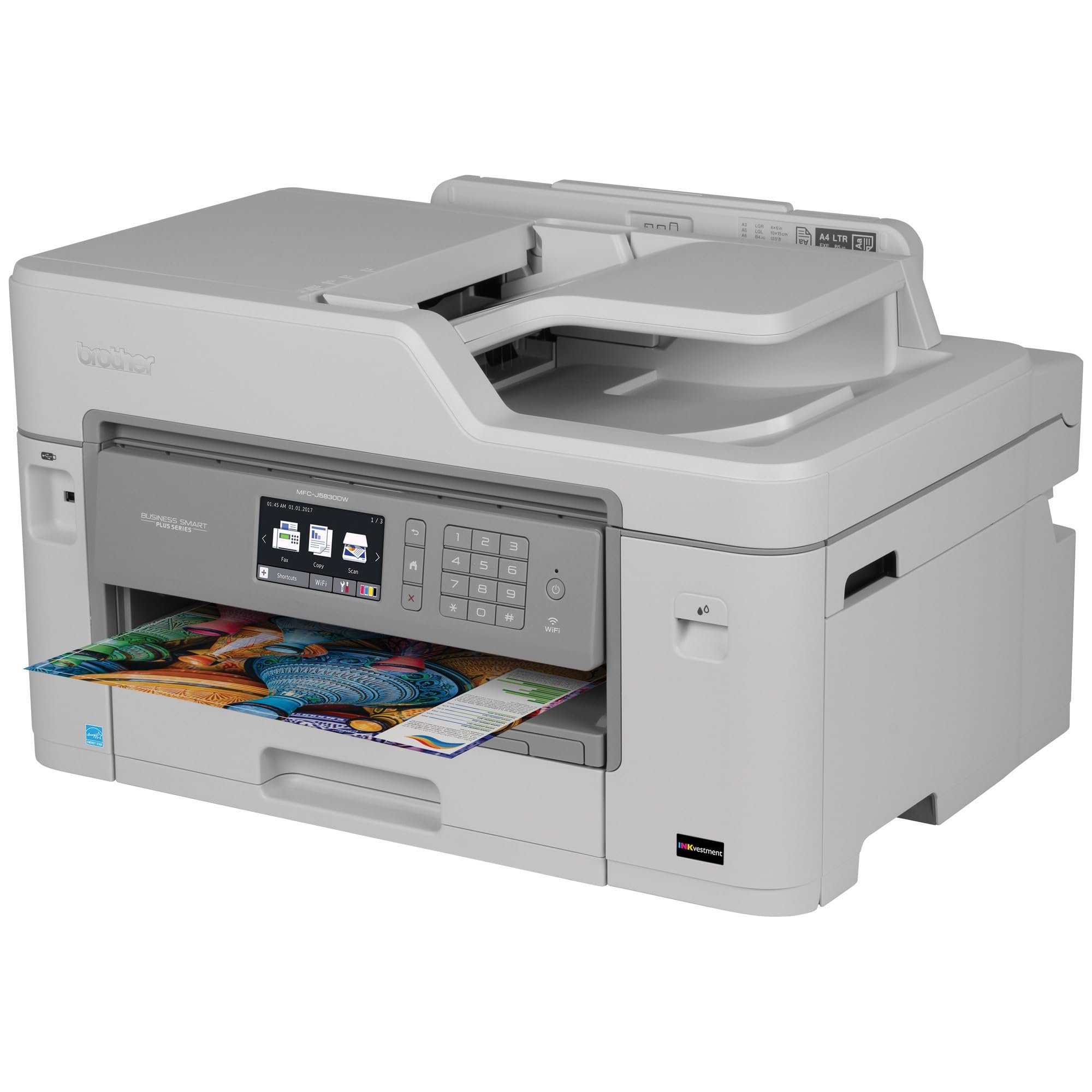 Brother MFC-J5830DW All-in-One Color Inkjet Printer, Wireless Connectivity, Automatic Duplex Printing, Amazon Dash Replenishment Ready