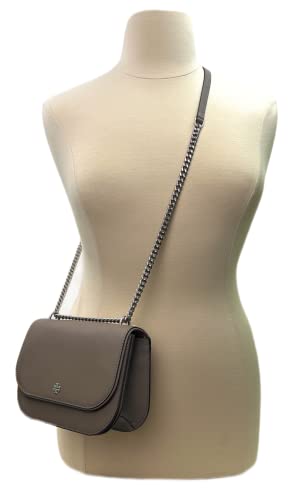 Tory Burch Emerson Flap Adjustable Shoulder Bag (Gray Heron)