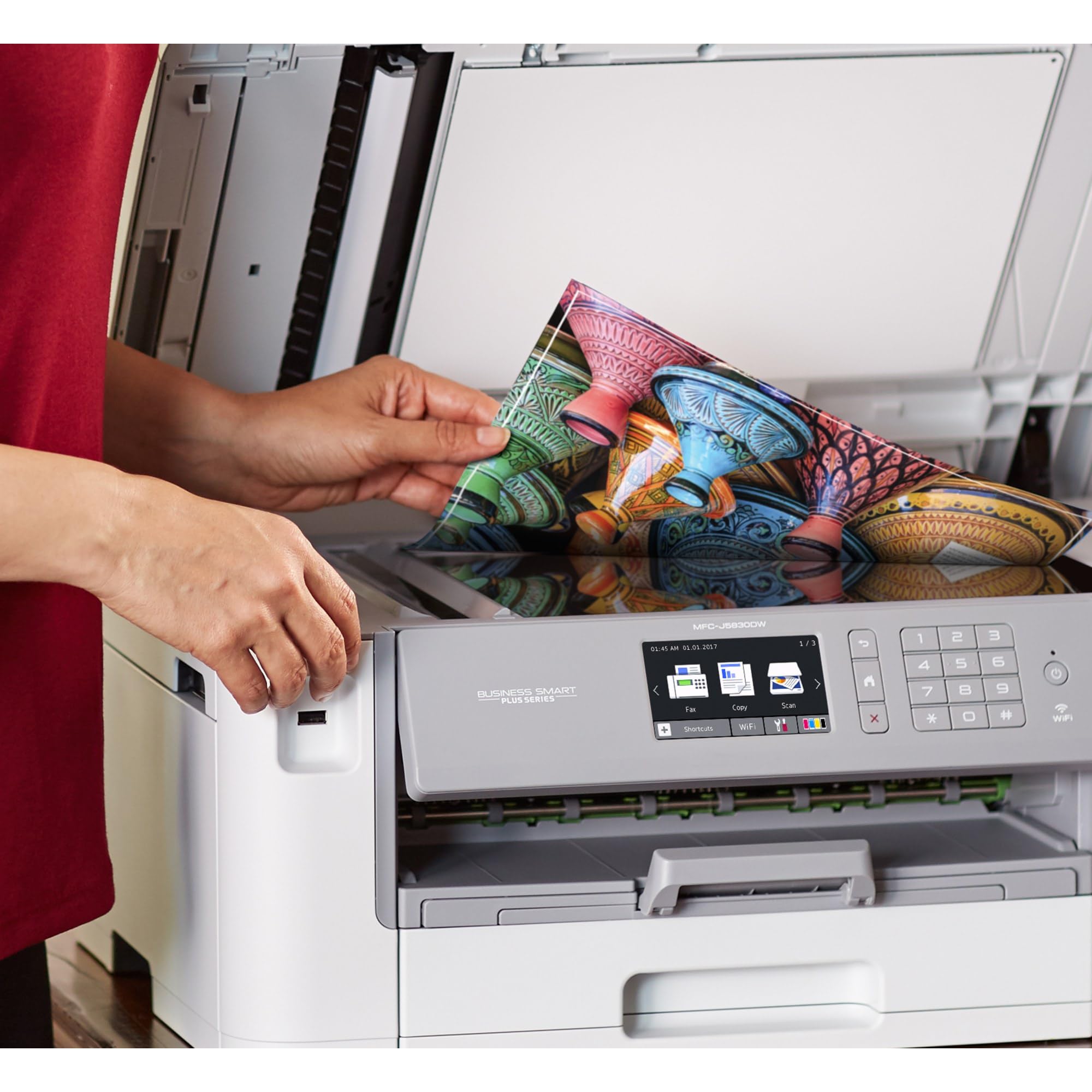 Brother MFC-J5830DW All-in-One Color Inkjet Printer, Wireless Connectivity, Automatic Duplex Printing, Amazon Dash Replenishment Ready