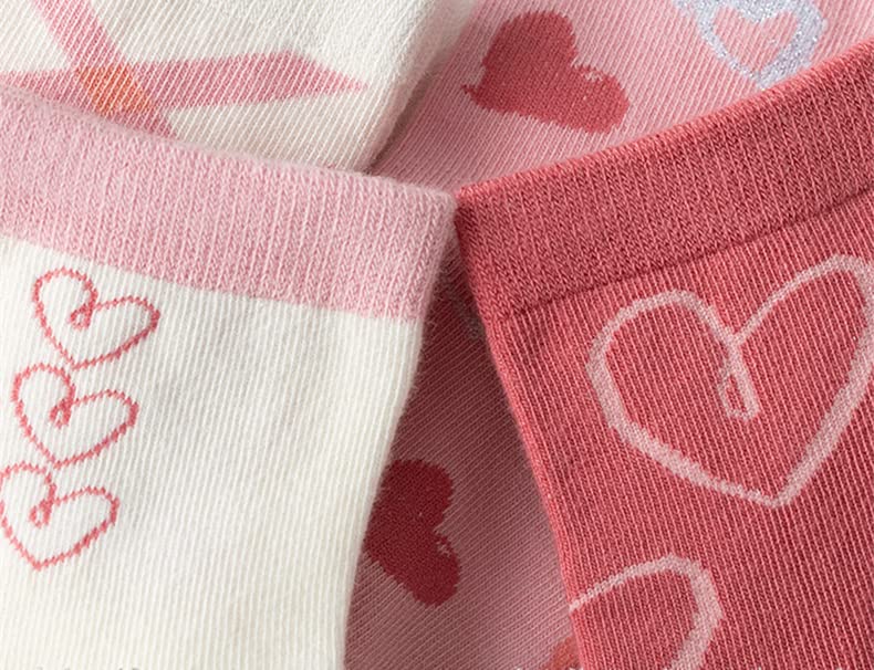 Toptim Kids Girls' Crew Socks Cute Casual Dress Cotton Socks (6-9 Years, 10 Pairs)