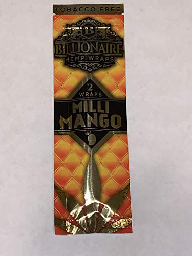 Billionaire Hemp Wraps Variety Pack (16 Wraps) 8 Packs one Each Flavor; OGK Natural Ballin' Blueberry Milli Mango Majestic Grape Sweet Stacks Pink Lemonade Russian Cream