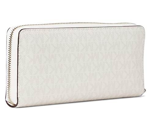 Michael Kors Jet Set Travel Continental Optic White/Alluminum One Size